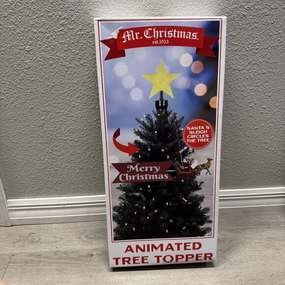 Mr. Christmas | Holiday | Mr Christmas Santas Sleigh Animated Rotating ...